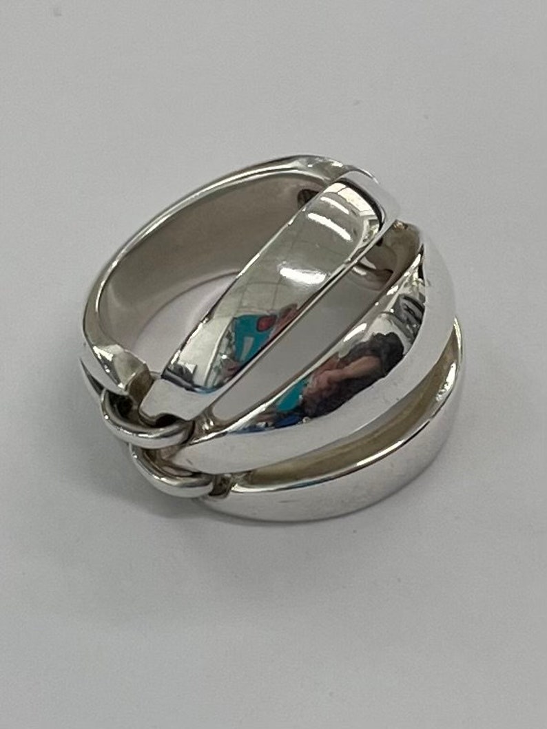 Sterling Silver melon Ring by Georg Jensen, Design No 427 - Etsy