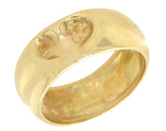 Heart Indent Ring - Etsy