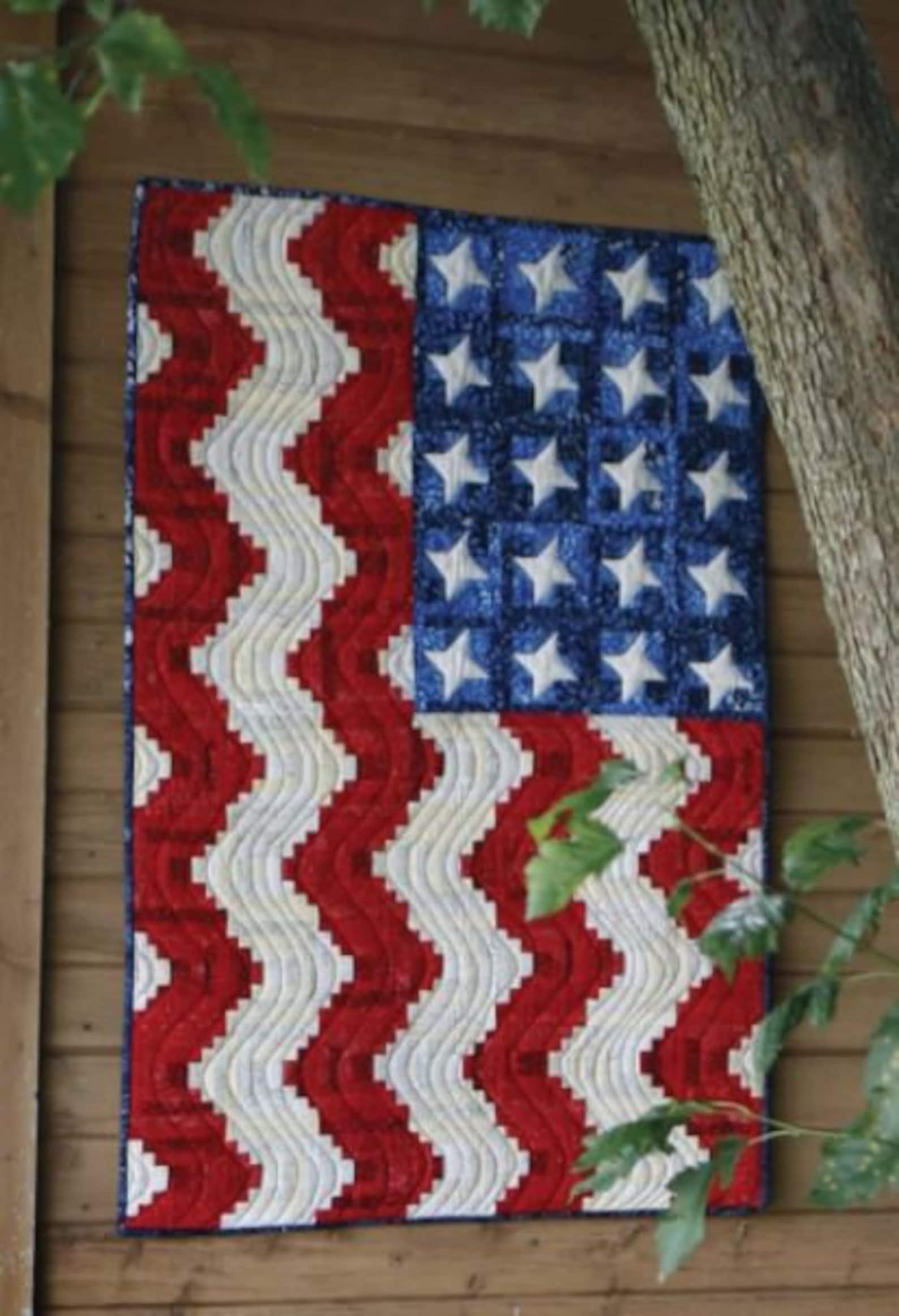 American Flag Quilt Pattern America the Beautiful Quilt | Etsy