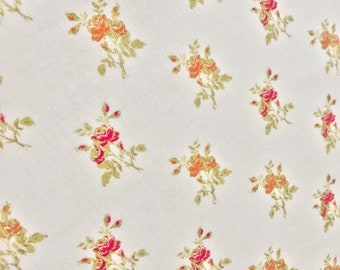 Rose Print Fabric - Etsy