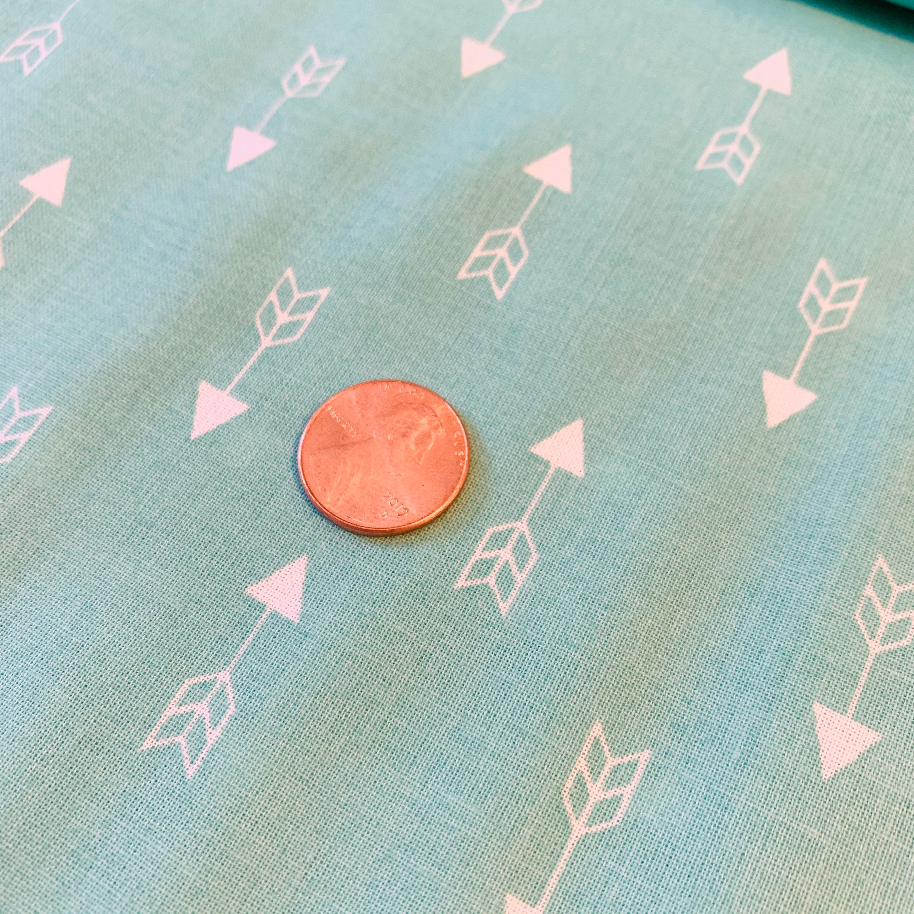 Mint and White Arrow Fabric Mint Arrow Fabric Trendy | Etsy