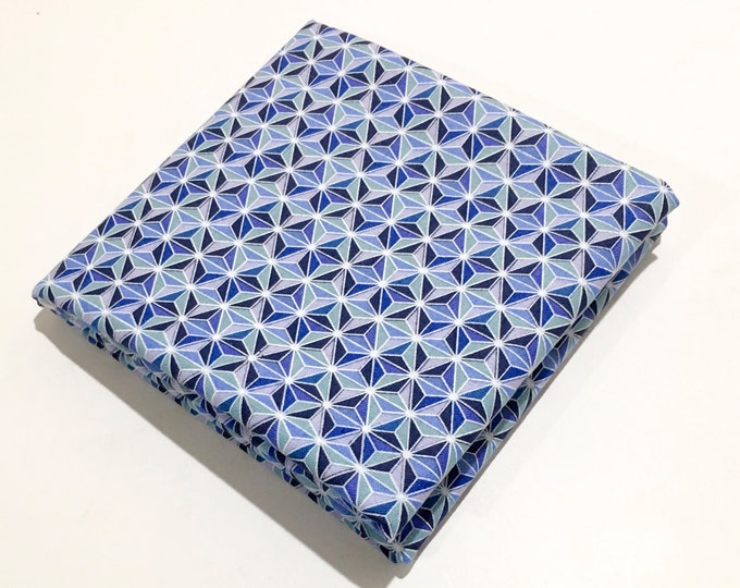 Blue Mini Geo Fabric Mini Diamond Royal Blue Microprint 100% - Etsy