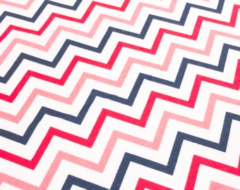 Pink Navy Chevron | Etsy