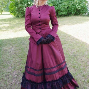 Victorian Promenade Victorian Style Jacket and Skirt - Etsy Canada