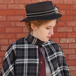 Fiona Plaid Two Tiered Cape - Etsy