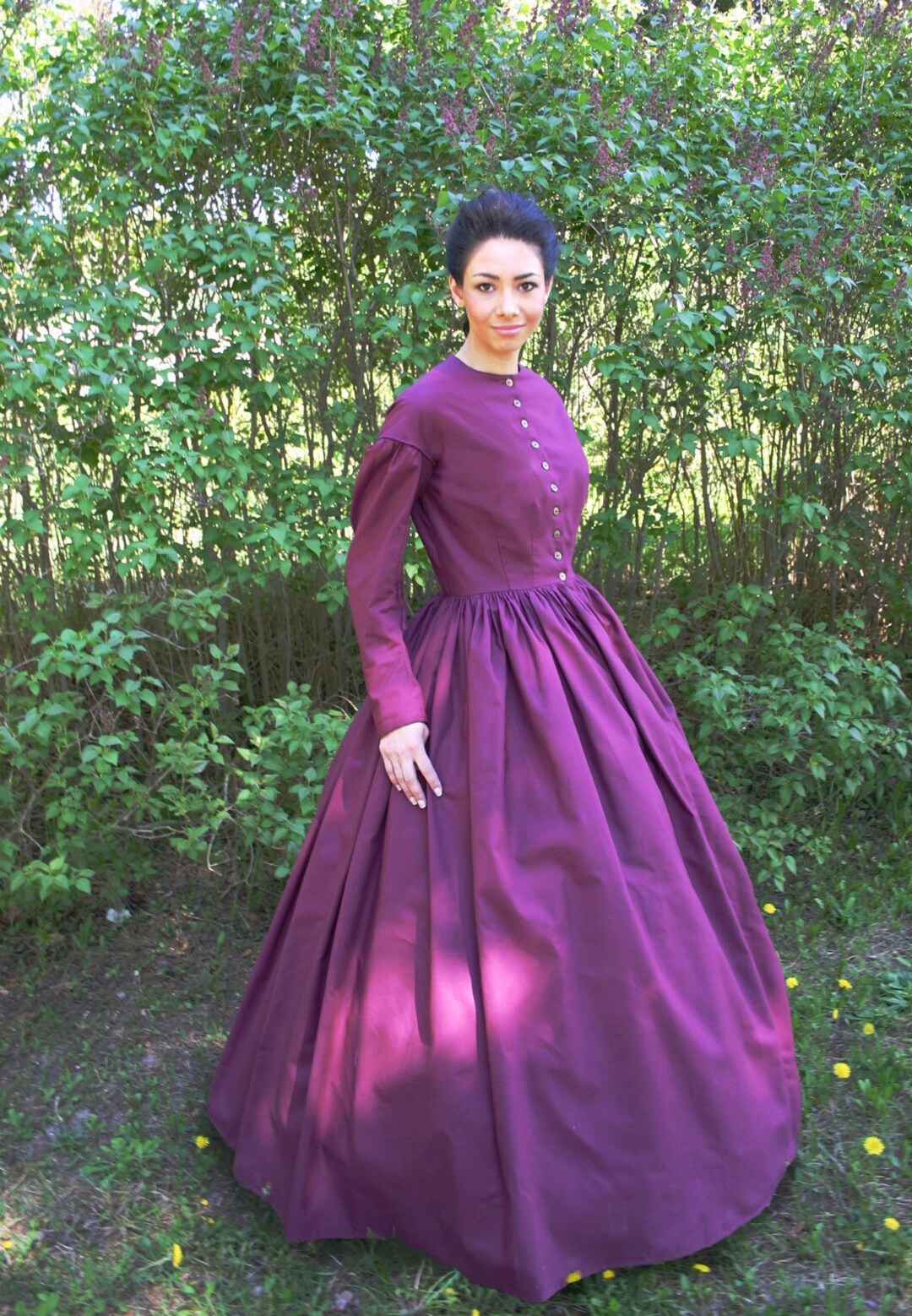 Prudence Civil War Styled Cotton Dress - Etsy