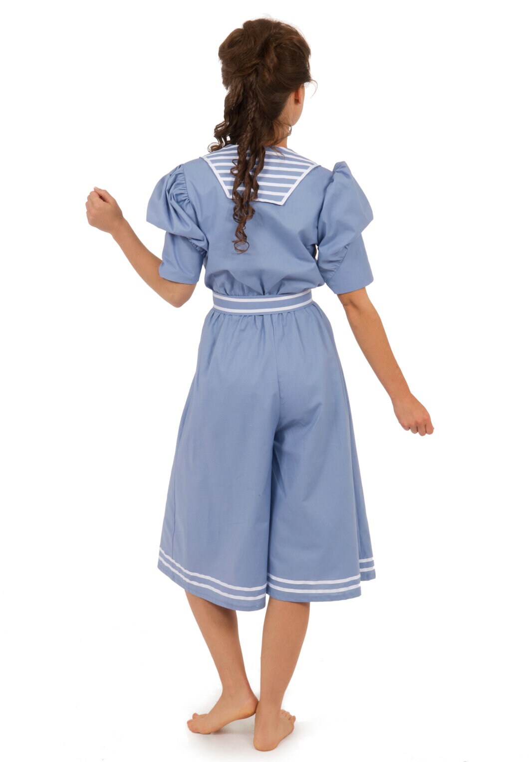 Victorian Striped Collar Bathing Costume - Etsy