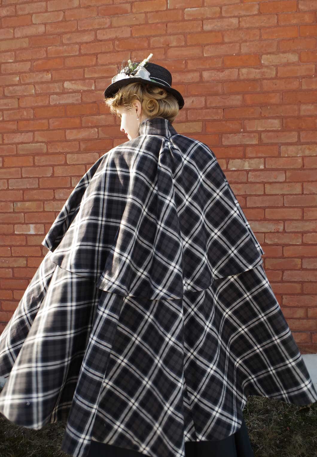 Fiona Plaid Two Tiered Cape - Etsy