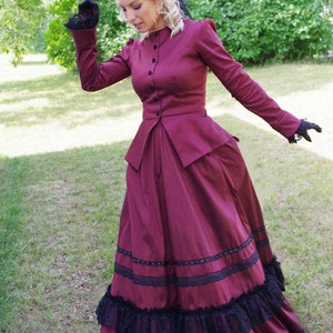 Victorian Promenade Victorian Style Jacket and Skirt - Etsy Canada