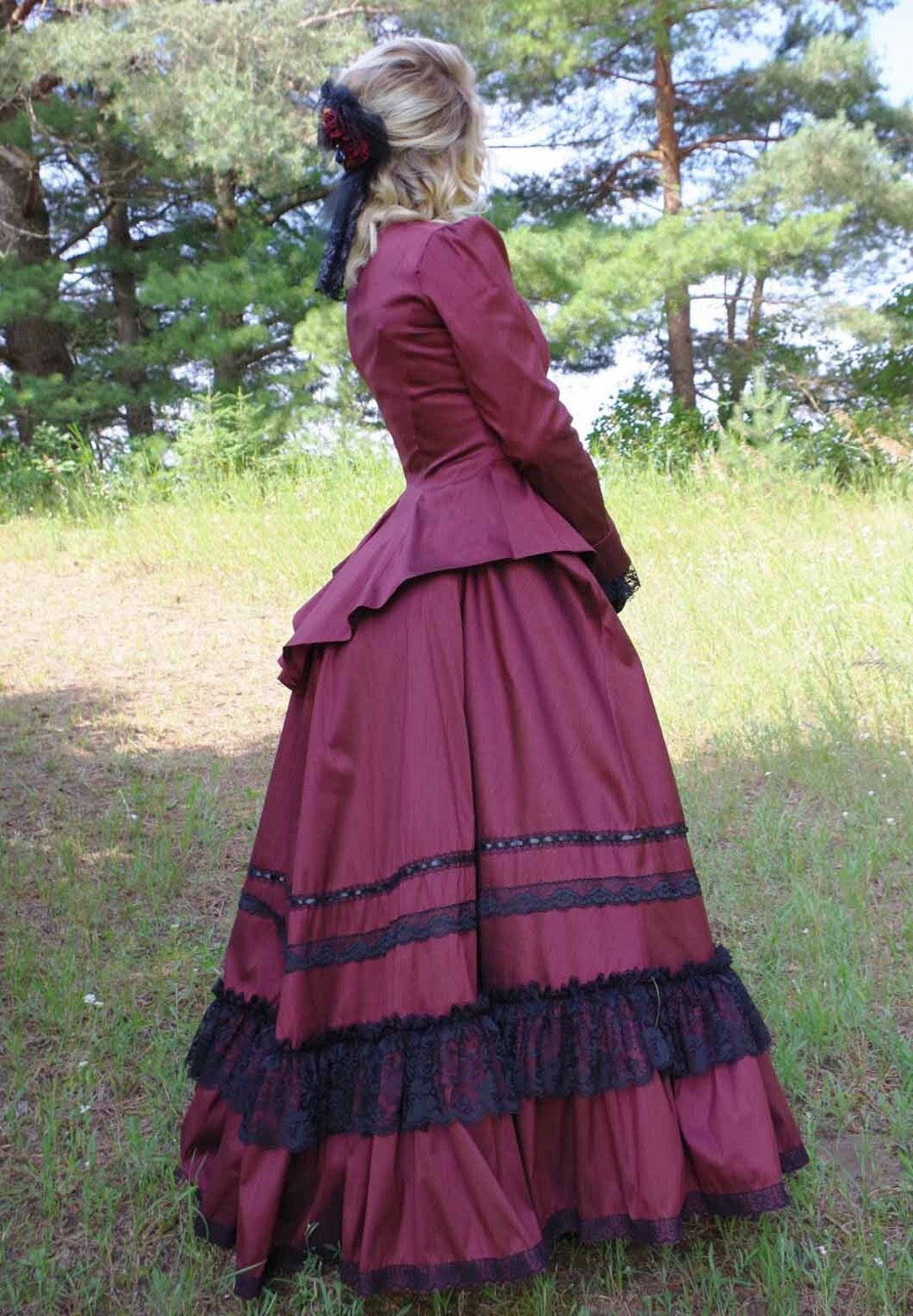 Victorian Promenade Victorian Style Jacket and Skirt - Etsy Canada