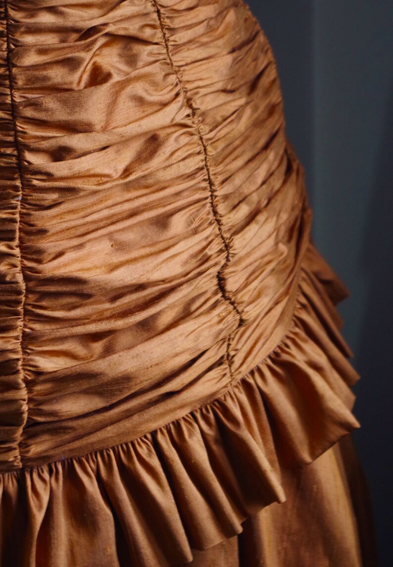Princess Ola Silk Dupioni Bustle Dress - Etsy