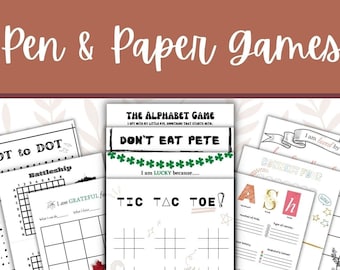 Pen and Paper Games, Cool Geography Game, Kids Printables, for Kids and ...