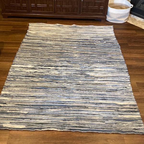 Denim Rug - Etsy