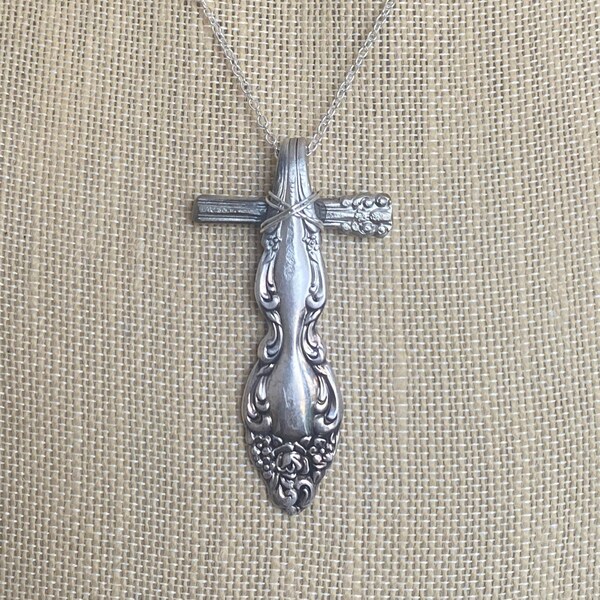 Silverware Cross - Etsy
