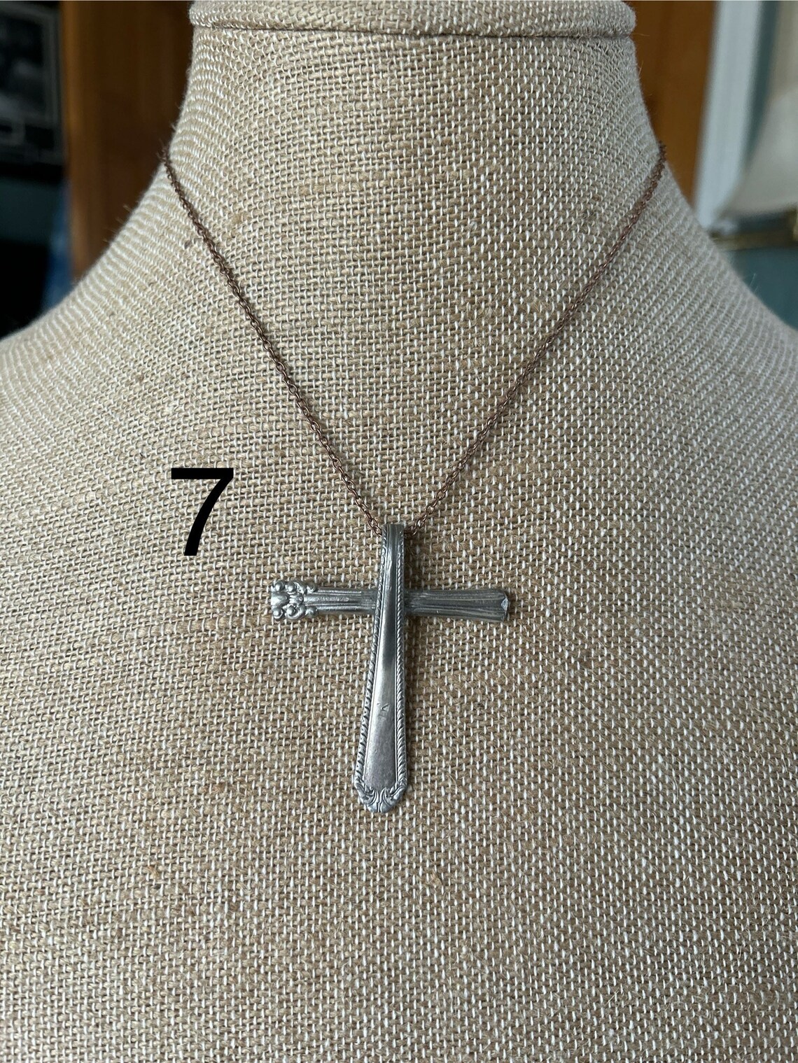 The Vintage Silverware Cross Necklace - Etsy