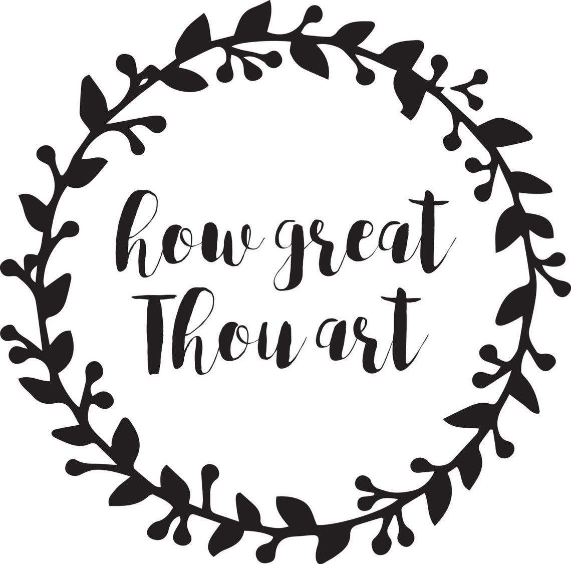 How Great Thou Art Bible Verse Print Encouraging Quotes - Etsy