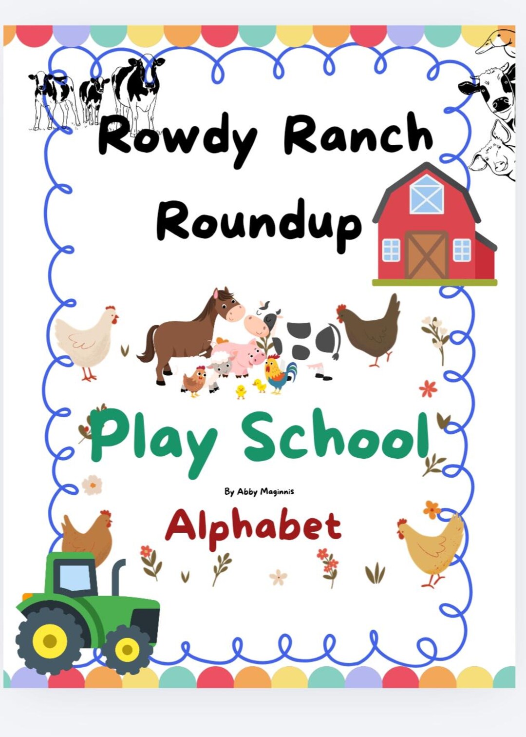 Alphabet Activity Workbook – Farm & Ranch Theme | Letter Tracing and ...