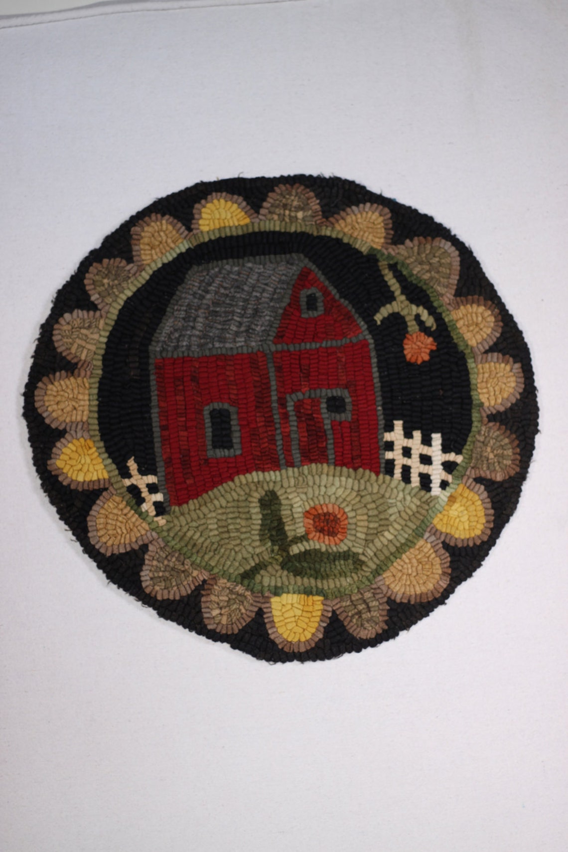 Rug Hooking Pattern Primitive Hooked Rug Pattern Original | Etsy