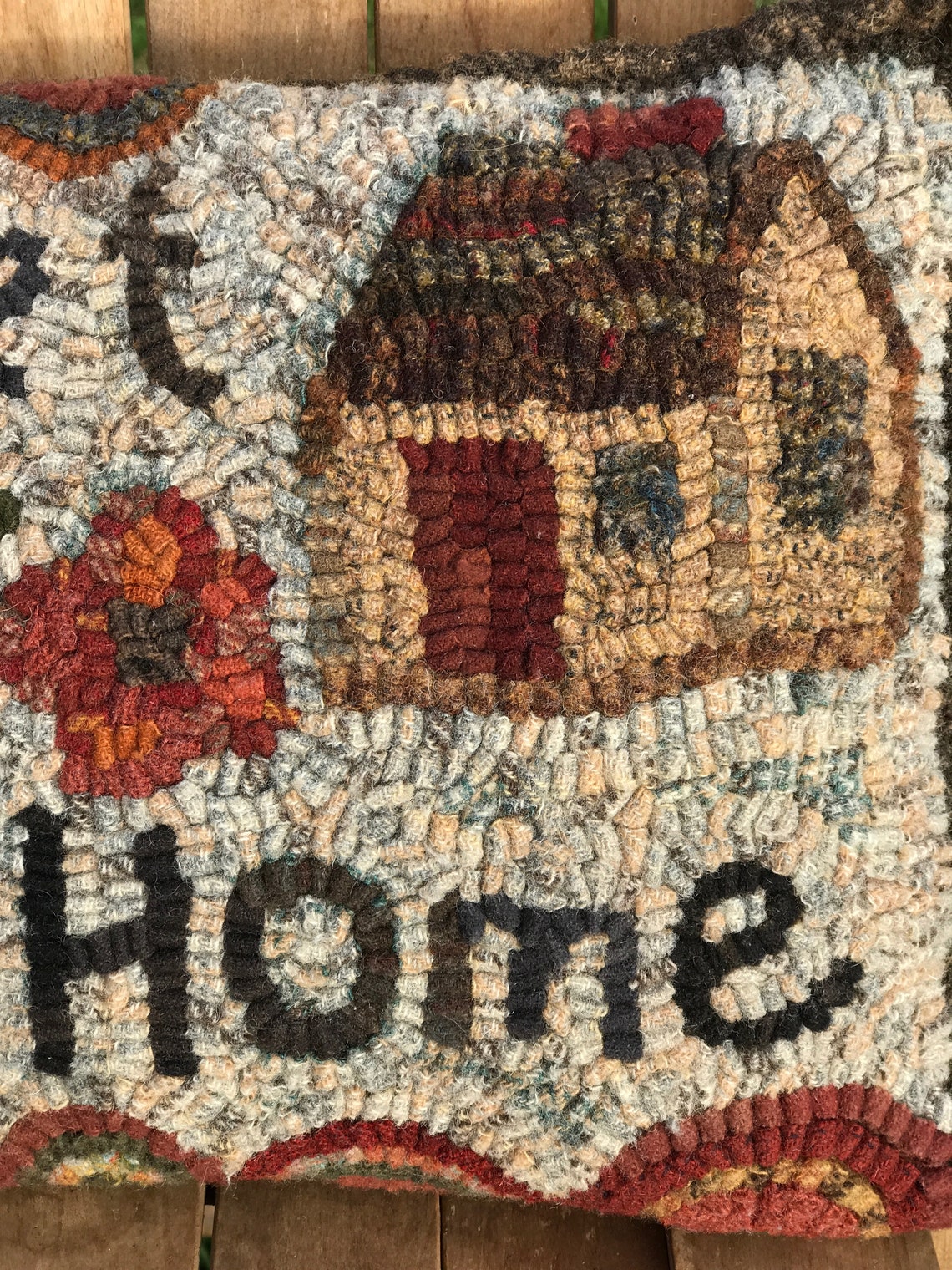 Rug Hooking Pattern Primitive Hooked Rug Pattern Hand Hooked | Etsy