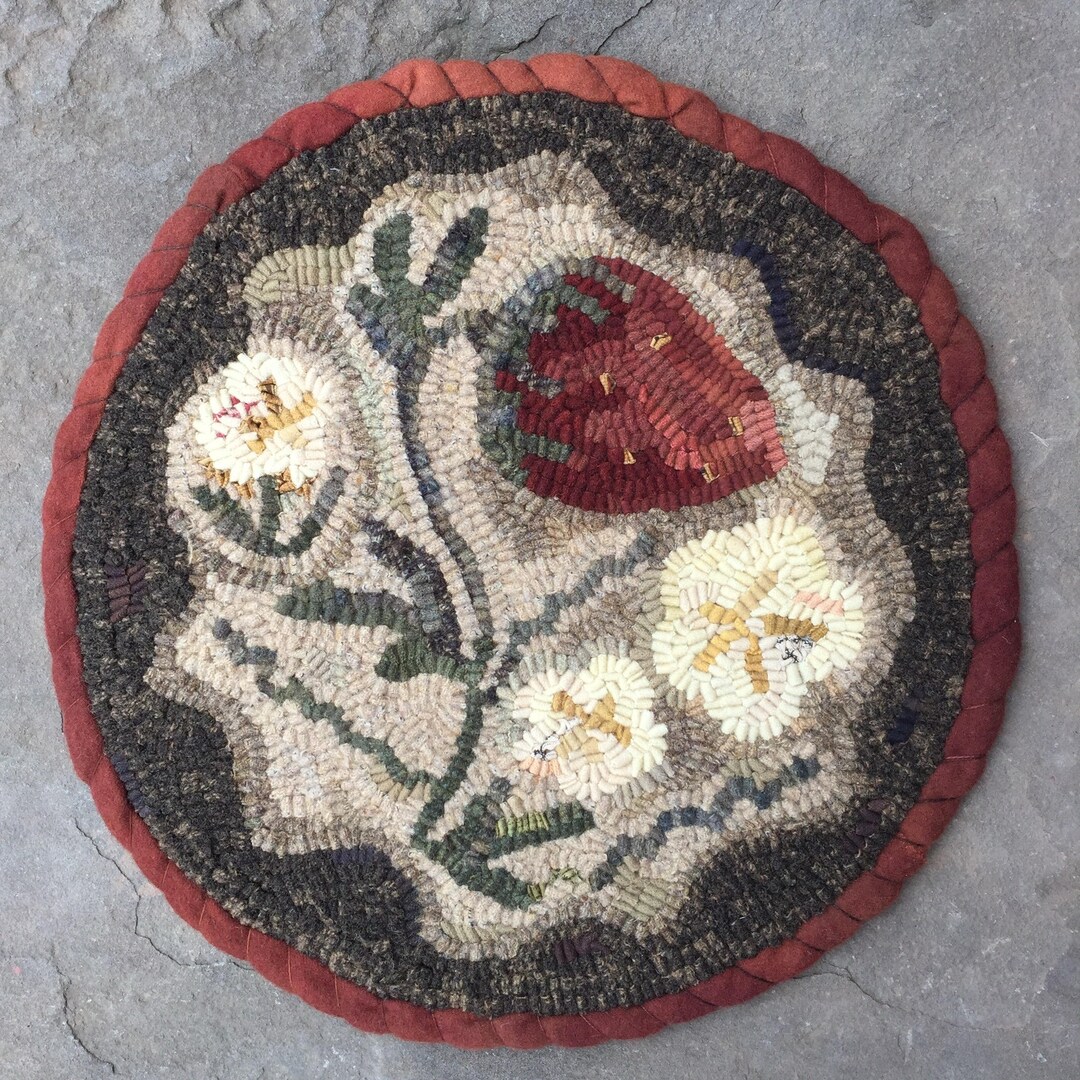 Rug Hooking Pattern, Primitive Hooked Rug Pattern, Hand Hooked Rug ...