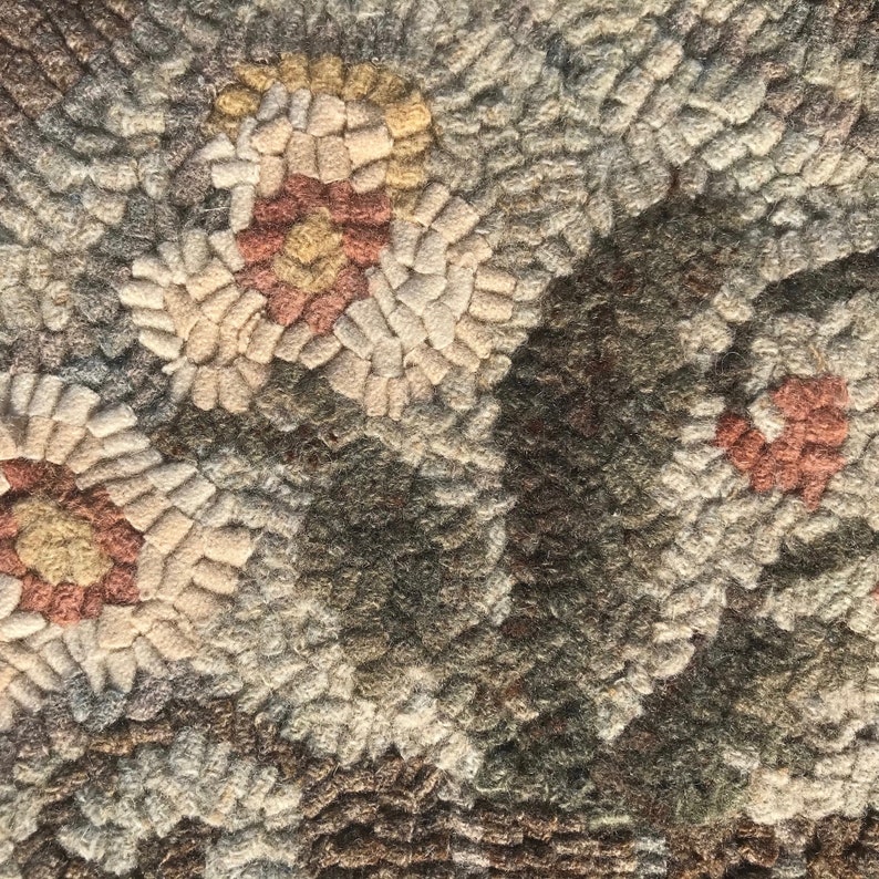 Grandma's Spring Bouquet Hooked Rug Pattern by Winter Cottage Studio ...