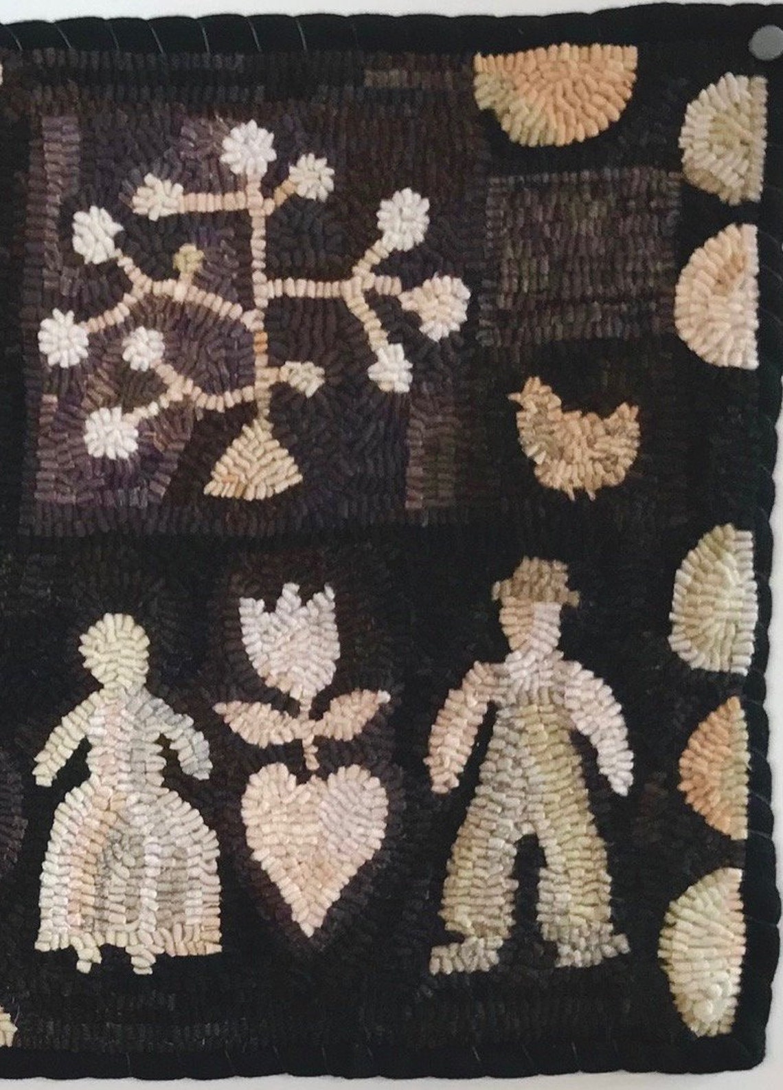 Rug Hooking Pattern, the Homestead, Primitive Hooked Rug Pattern, Hand ...