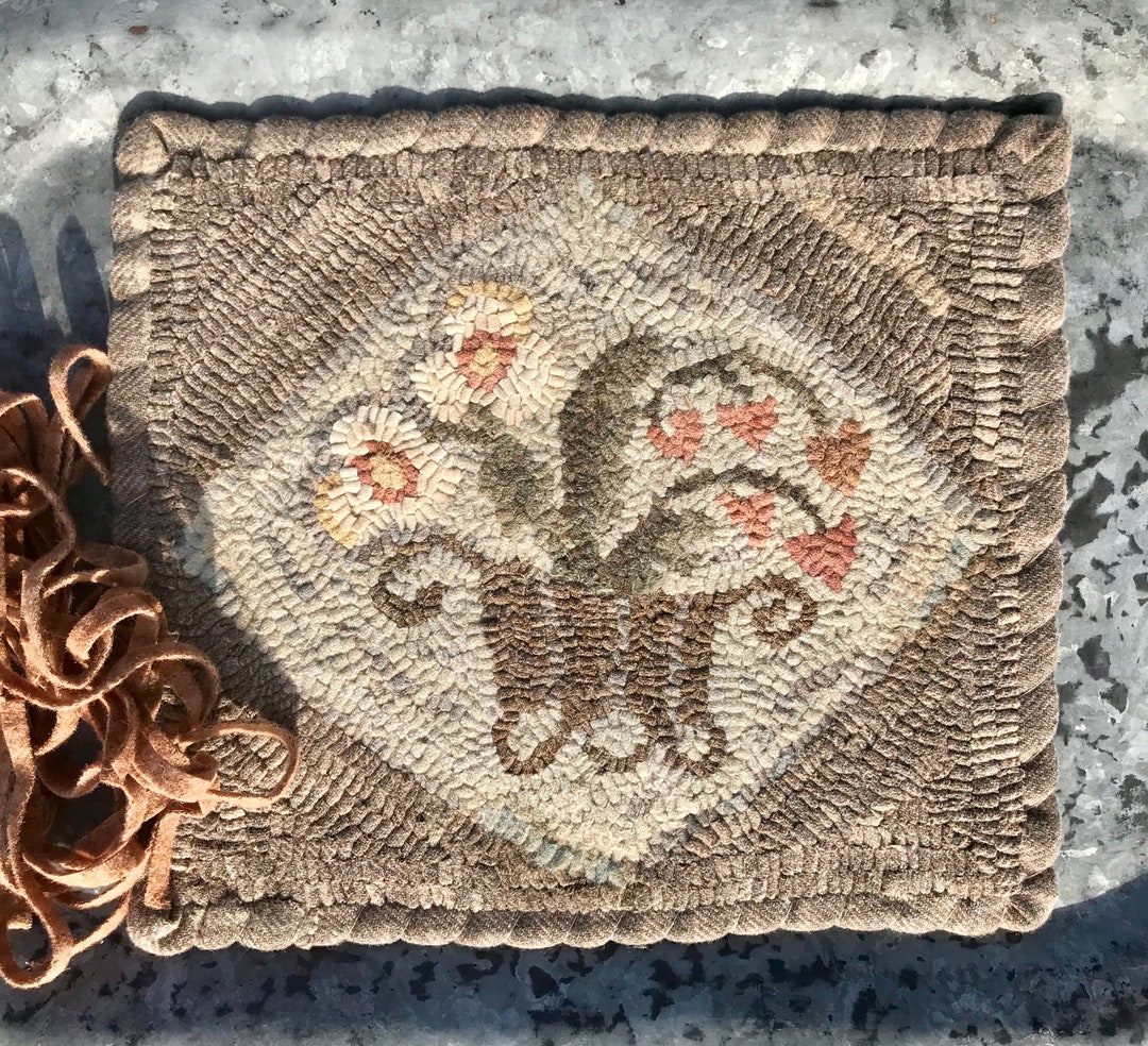 Grandma's Spring Bouquet Hooked Rug Pattern by Winter Cottage Studio ...