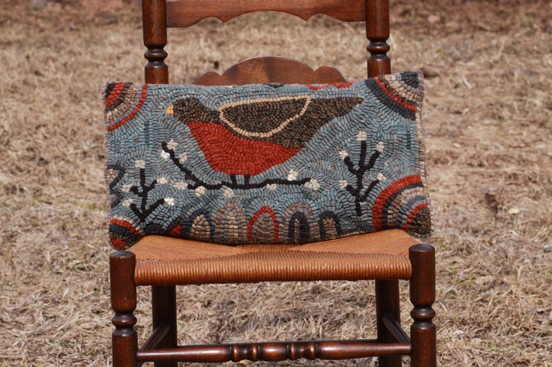 Rug Hooking Pattern, Primitive Hooked Rug Pattern, Original Design by ...