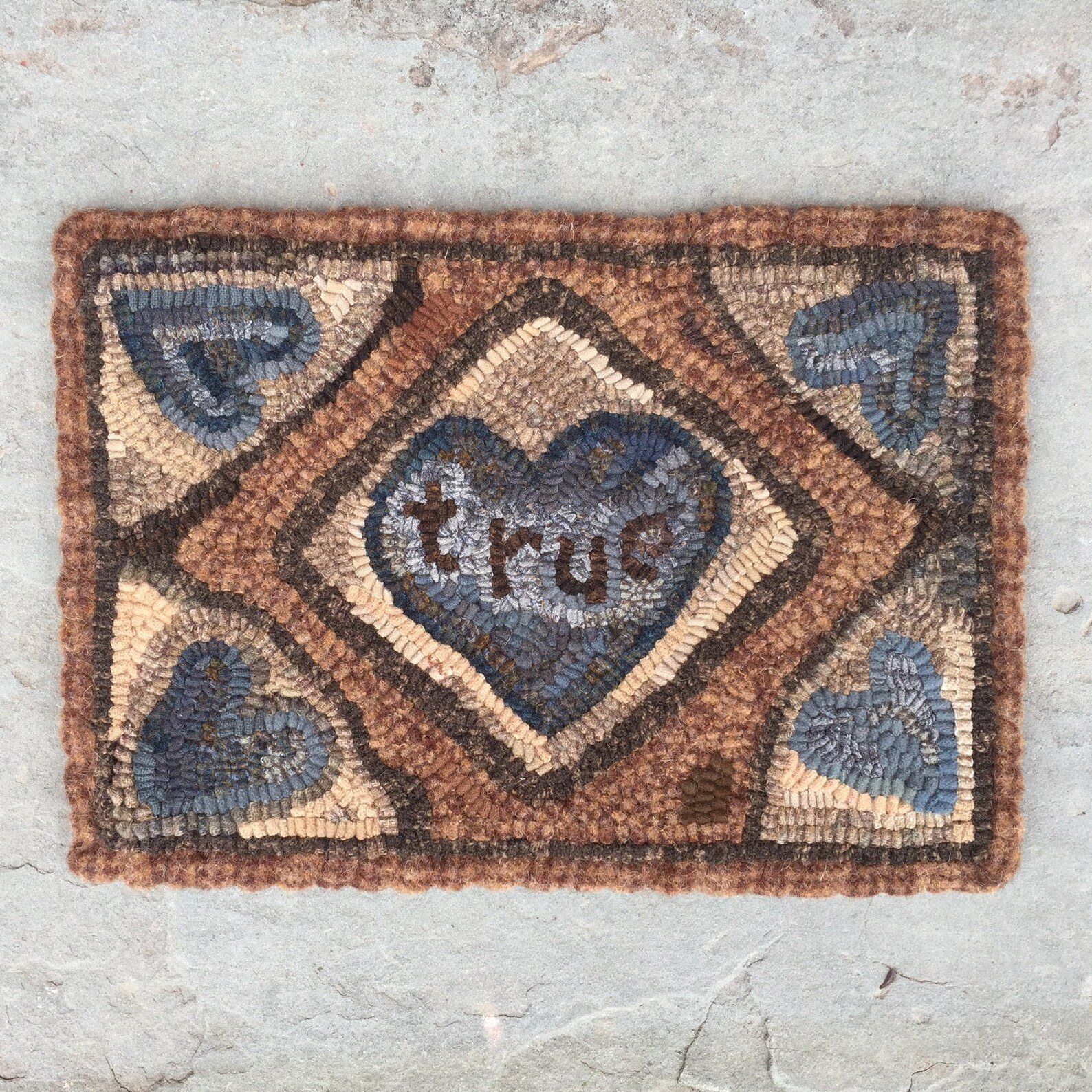 Rug Hooking Pattern Primitive Hooked Rug Pattern Hand Hooked - Etsy