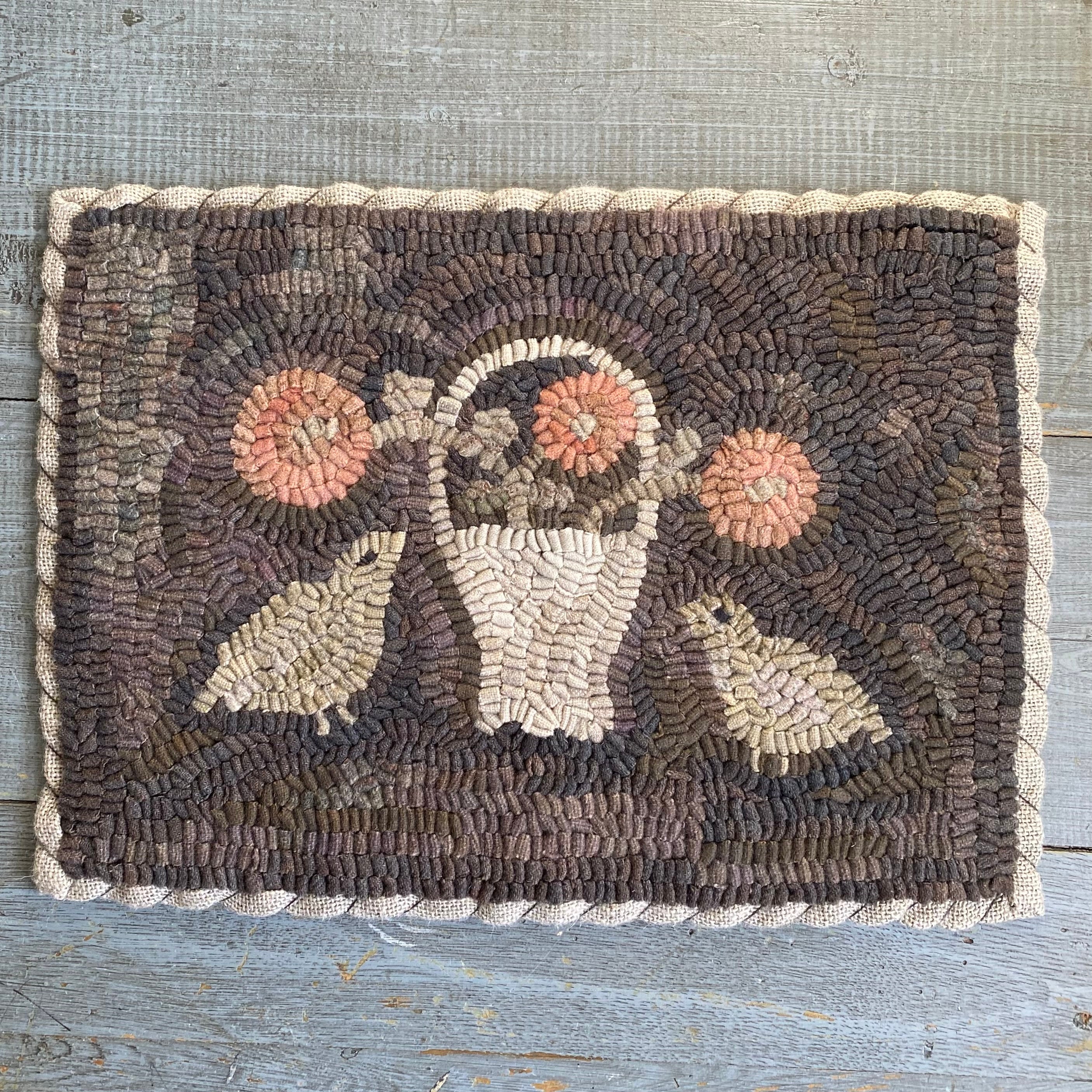 KIT Summer Posies Rug Hooking Kit Beginner Kit Hooked Rug - Etsy