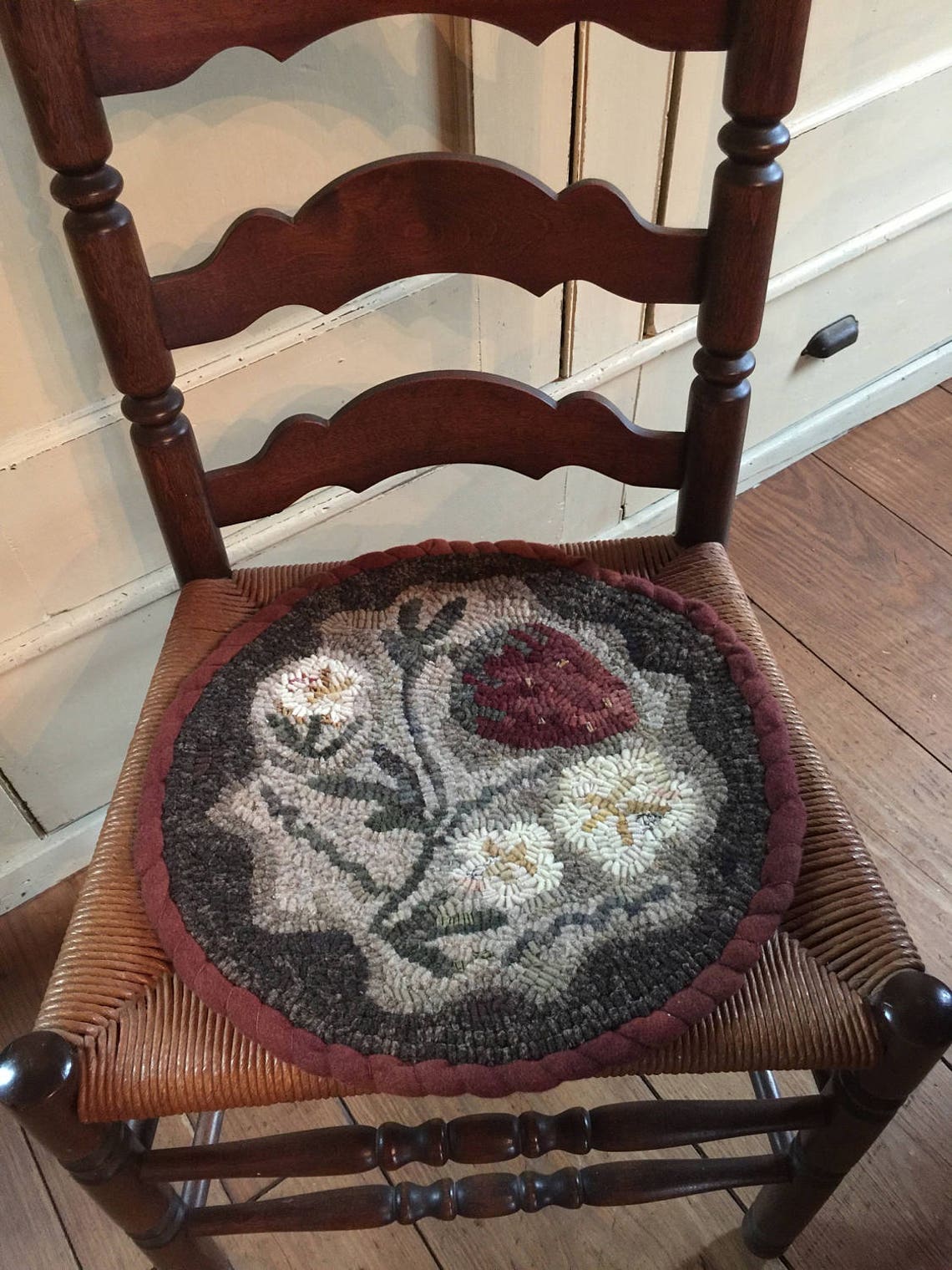 Rug Hooking Pattern Primitive Hooked Rug Pattern Original - Etsy