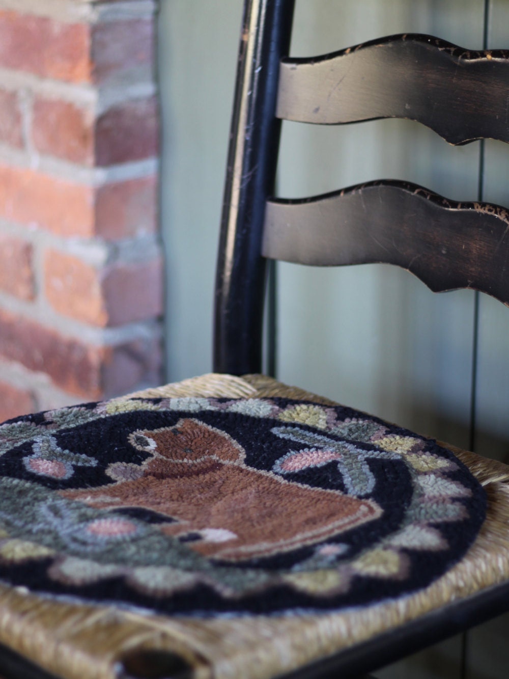 Rug Hooking Pattern, Cow, Chair Pad Pattern, Primitive Hooked Rug ...