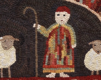 Rug Hooking Pattern, Primitive Hooked Rug Pattern, Original Design by ...