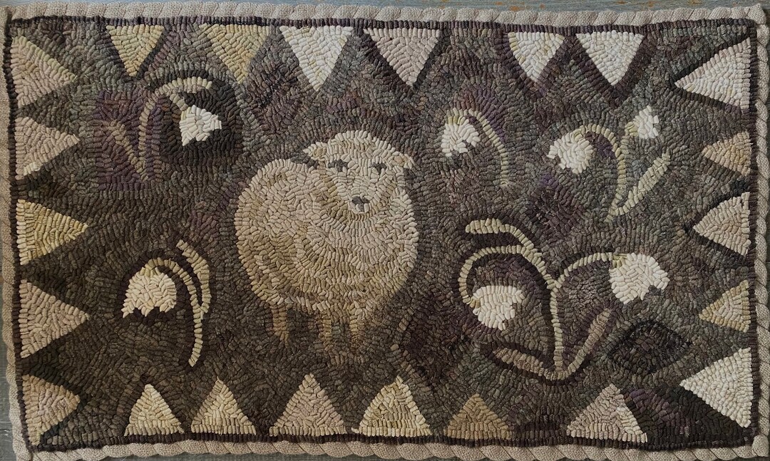 Rug Hooking Pattern PDF Pattern, Sheep's Meadow, Instant Download ...