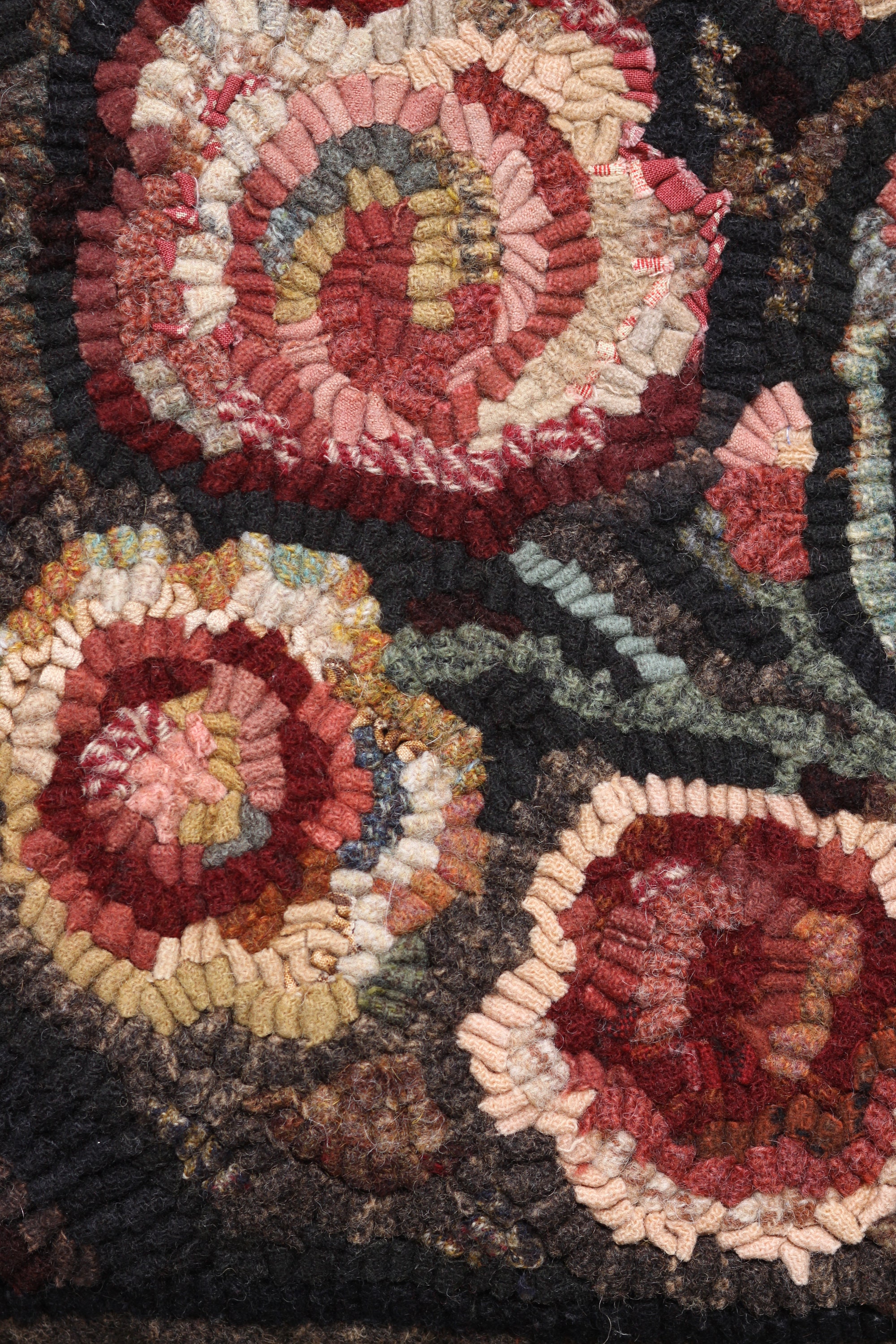 Rug Hooking Pattern, Cottage Garden, Primitive Hooked Rug Pattern, Hand ...