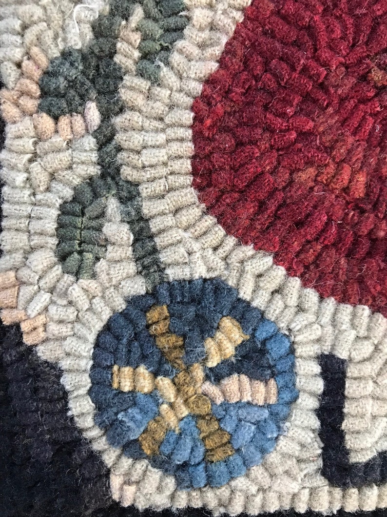 Rug Hooking Pattern, Primitive Hooked Rug Pattern, Hand Hooked Rug Patterns by Terri Leamer of ...