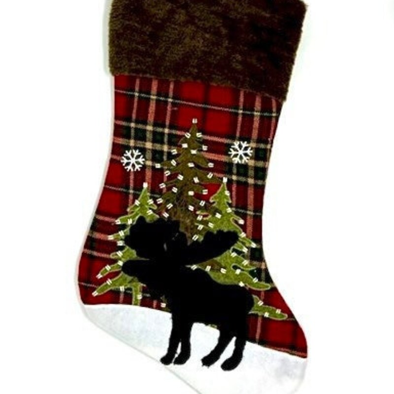 Moose Stocking - Etsy