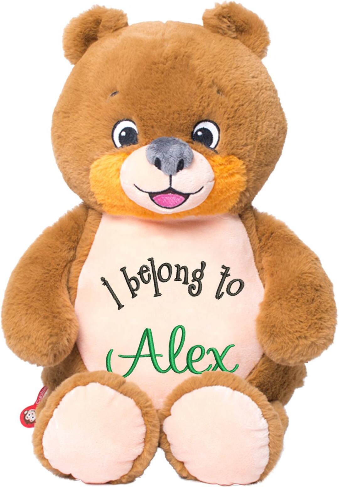 Personalized Signature Bear Cubbie, Stuffed - Etsy