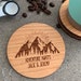 Adventure Awaits Gift for the Couple | Wooden Coasters | Outdoorsy ...