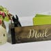 Rustic Mail Holder | Rustic Home Decor | Mail Organizer | Rustic Wood ...