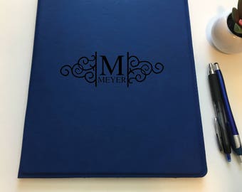 Personalized Portfolio for Women Faux Leather Padfolio | Etsy