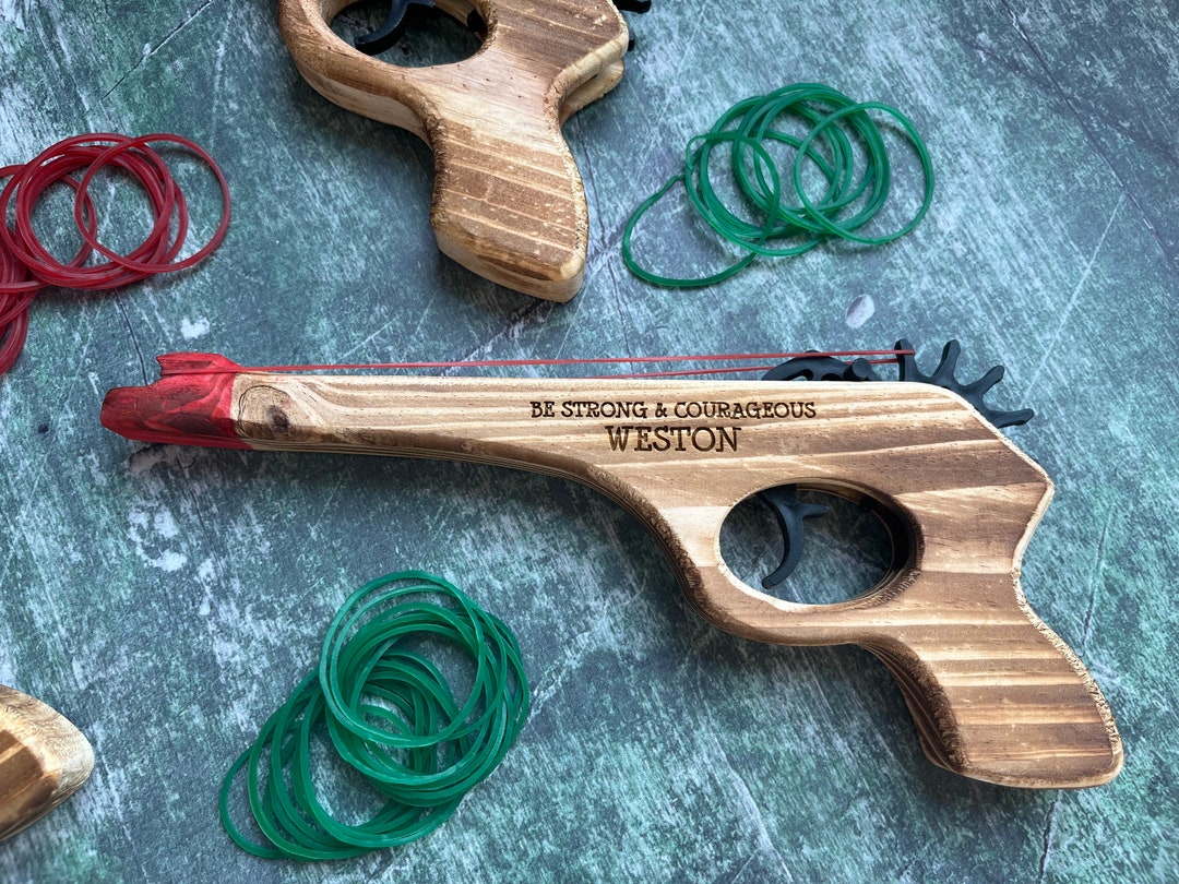 Boys Rubber Band Gun | Custom Toys | Gifts for Boys | Cowboys and ...