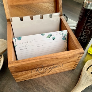 Recipe Box Bridal Shower, Recipe Box Wedding, Recipe Box for Bridal ...