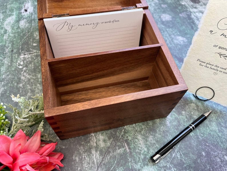 Celebration of Life Memory Boxes With Cards | Funeral Memory Box | Card ...
