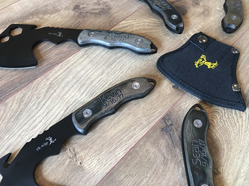 Personalized Hatchet Set of 3 Custom Hatchet Engraved - Etsy