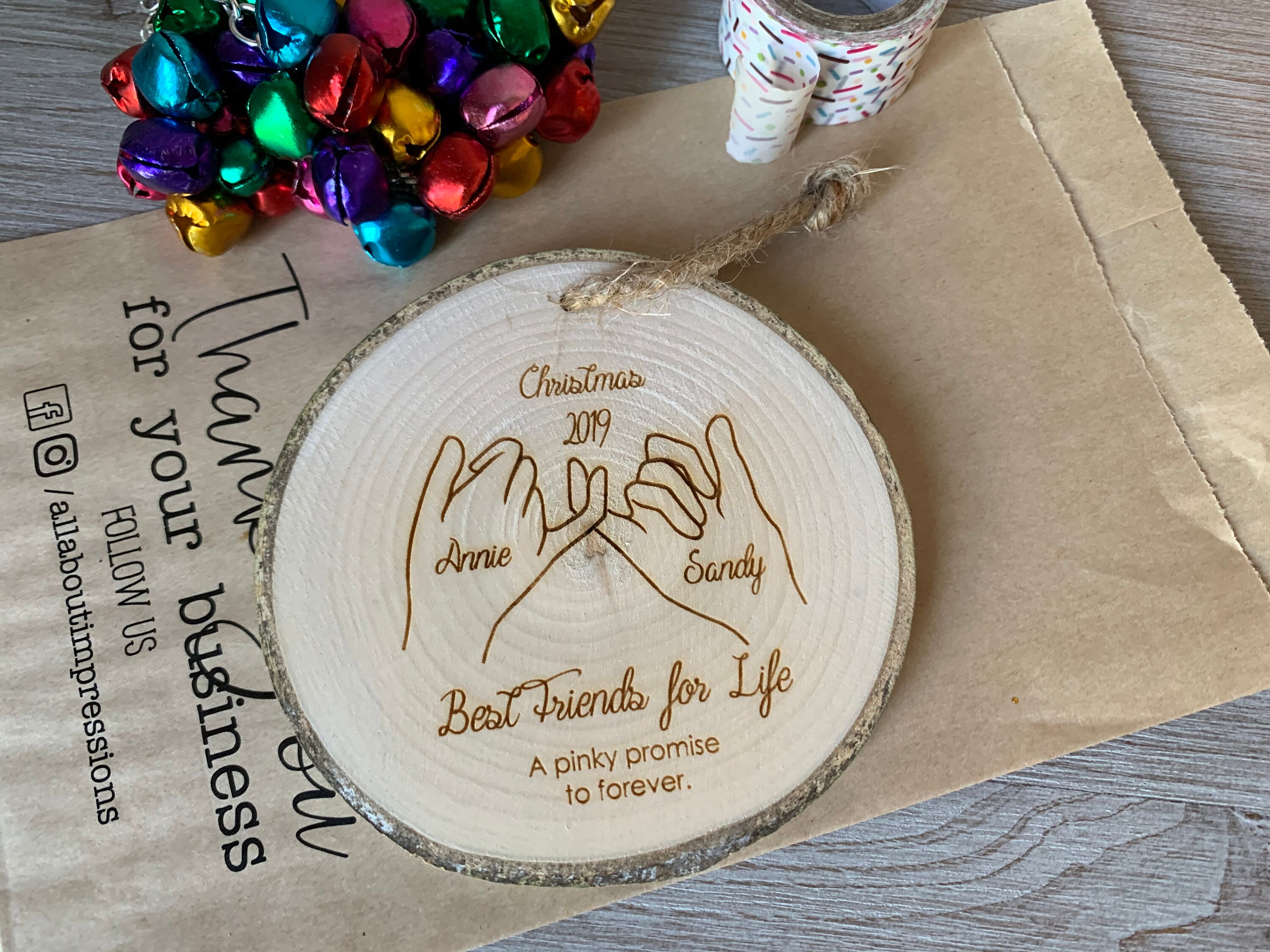 Pinky Promise Gift Friends Ornament Best Friends Gifts | Etsy