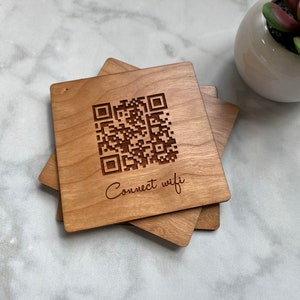 QR Code Coasters | Display Your QR Code on Coasters, Sold Individually ...