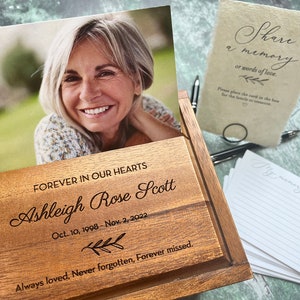 Leave A Memory Box Set | Share a Memory Card Box | Funeral Memory Box ...