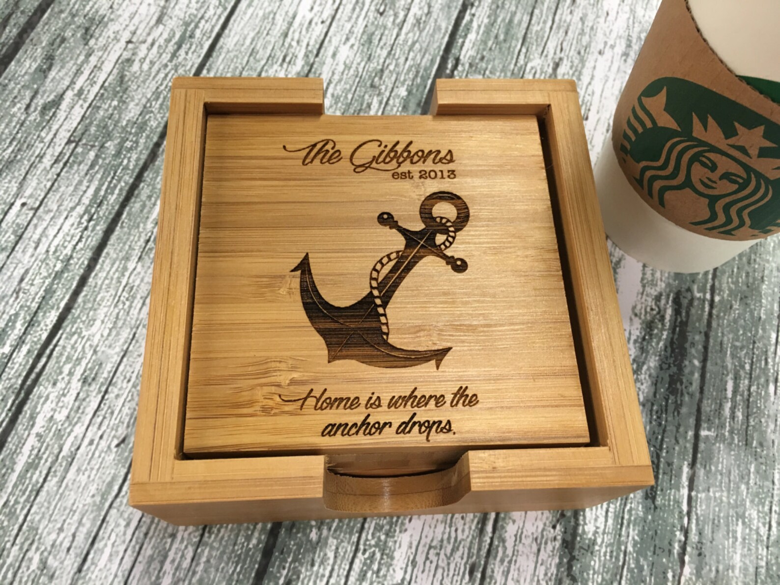 Nautical Coasters Anchor Coasters Anchor Decor Nautical | Etsy