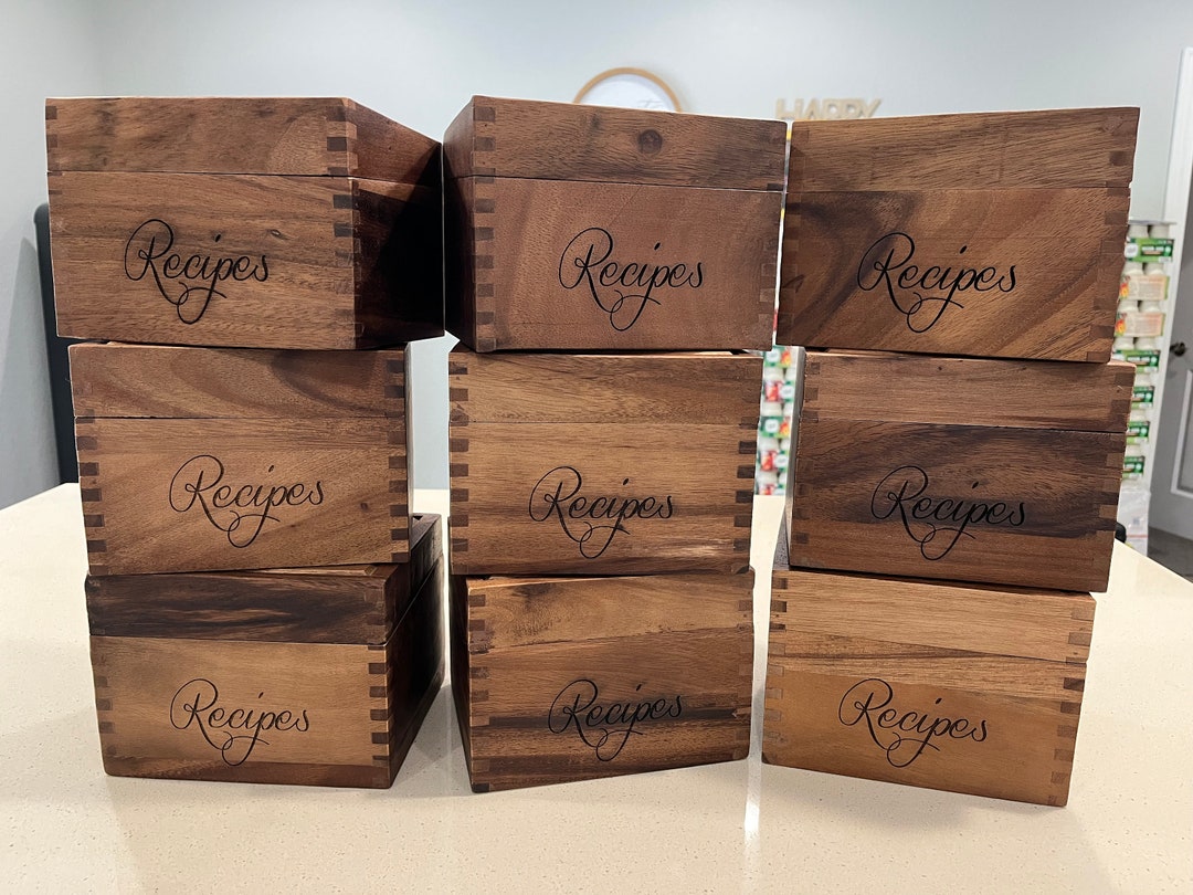 SCRAP Recipe Box (es) With Either "recipes" or "made With Love" on the ...